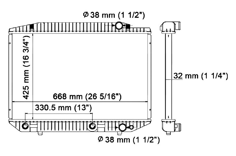 Reach Cooling® 41-438 - Engine Coolant Radiator