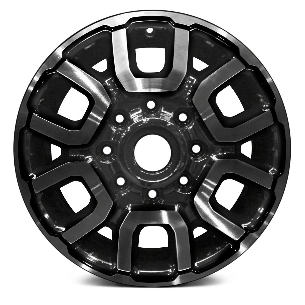 Replace® ALYCN076U45 - 12-Slot Black Satin Clear 18x8 Alloy Factory ...