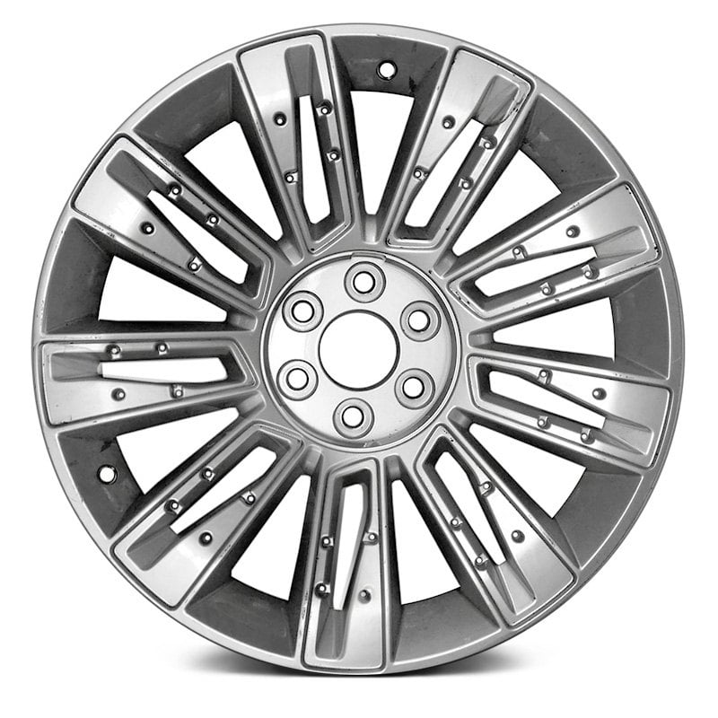 Replace® ALYGN027U20 - 9 Double I-Spoke Silver 22x9 Alloy Factory Wheel ...