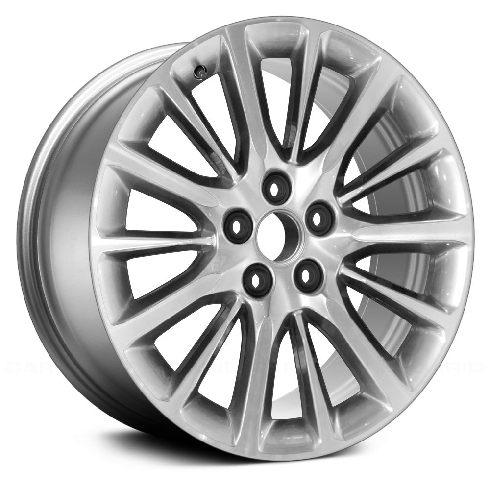 Replace® ALYGN022U77 - 7 Alternating-Spoke Smoked Silver 19x8.5 Alloy ...