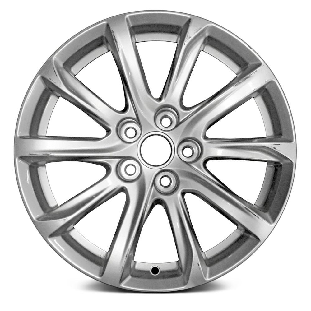 Replace® ALYGN072U20 - 10 Turbine-Spoke Silver 18x8 Alloy Factory Wheel ...