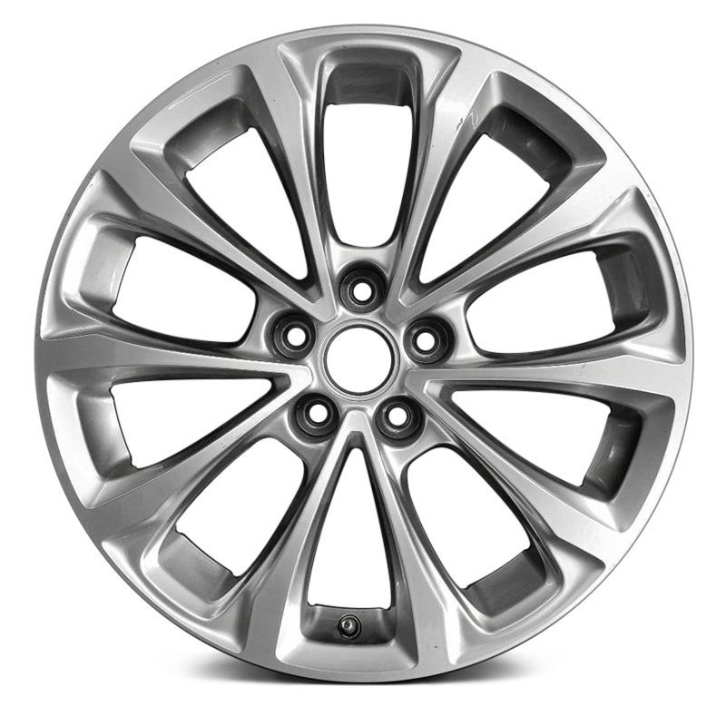 Replace® ALYGU099U10 - 10-Spoke Machined and Silver 18x8.5 Alloy ...