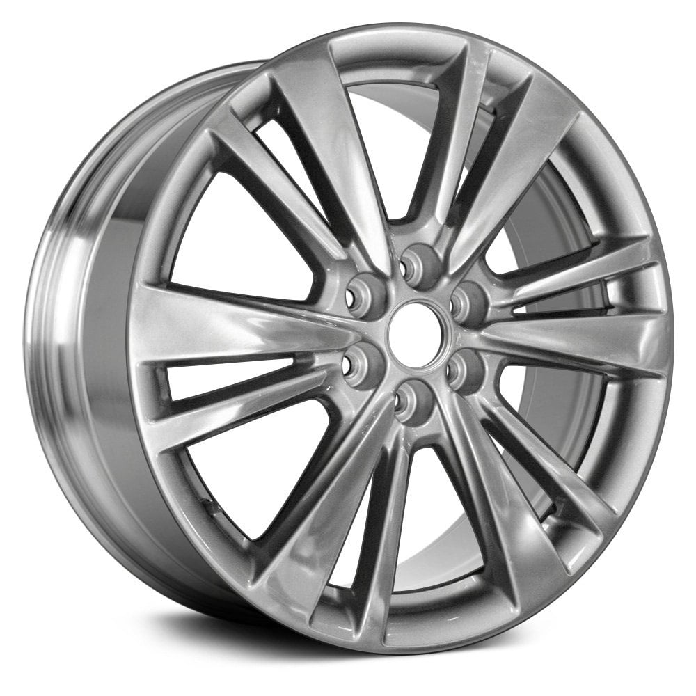 Replace® ALYGU048U90 - 12-Spoke Polished Medium Charcoal 20x8 Alloy ...