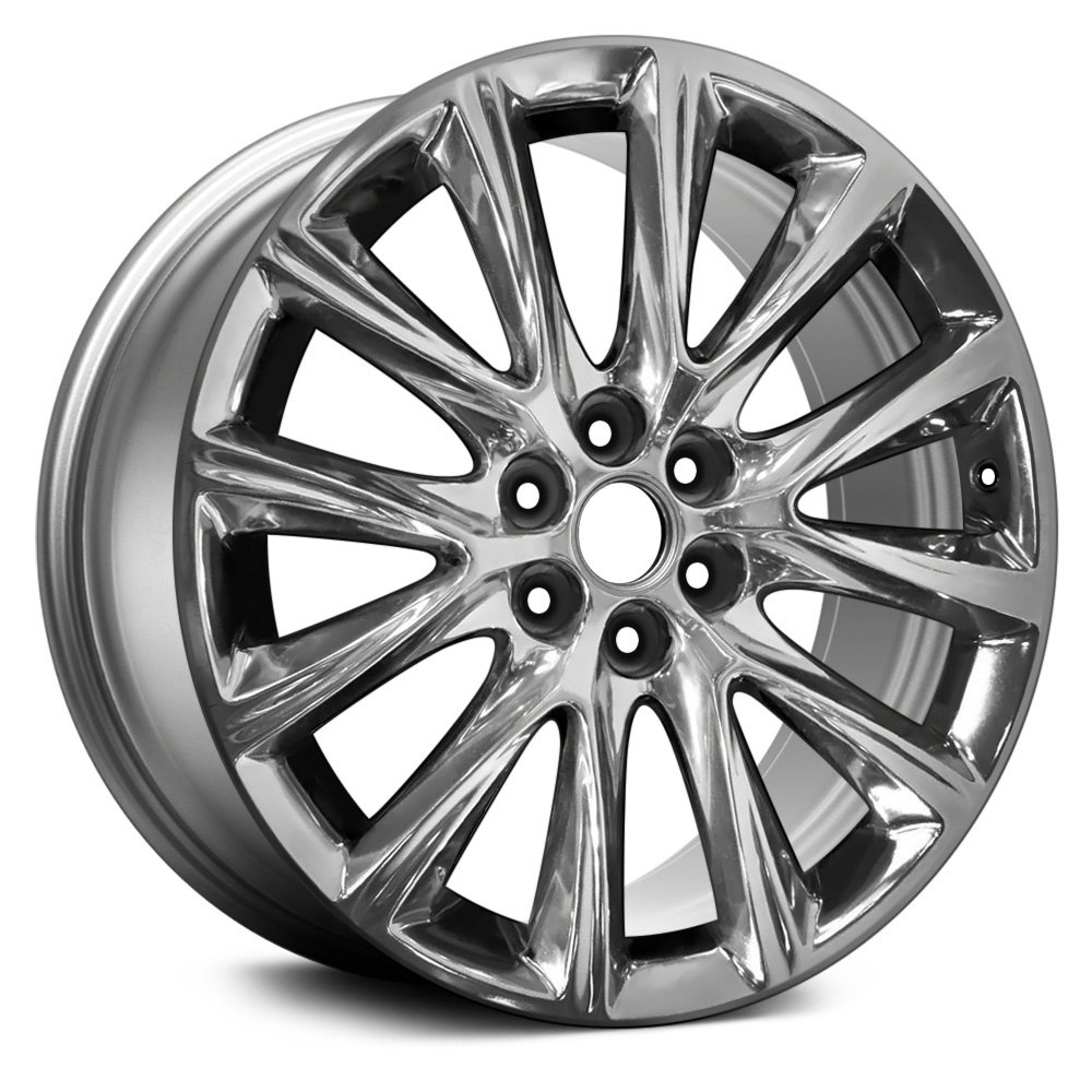Replace® ALYGB073U78 - 6 V-Spoke Smoked Silver 20x8 Alloy Factory Wheel ...