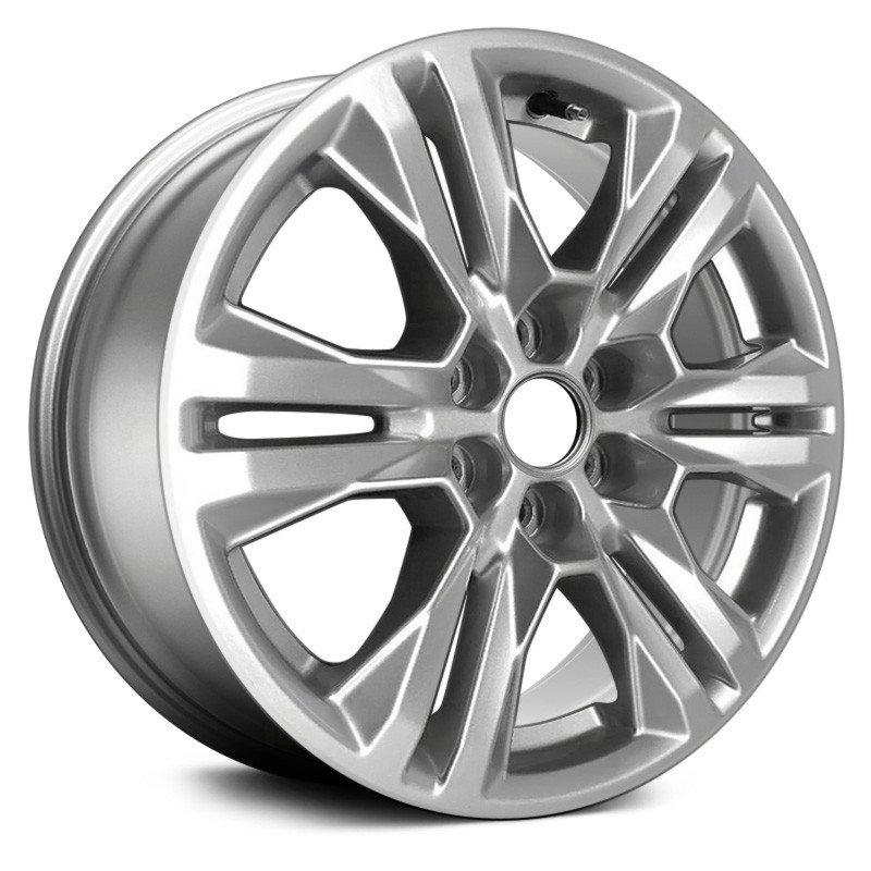 Replace® ALYGN097U20 - 6 Double I-Spoke Silver 17x8 Alloy Factory Wheel ...