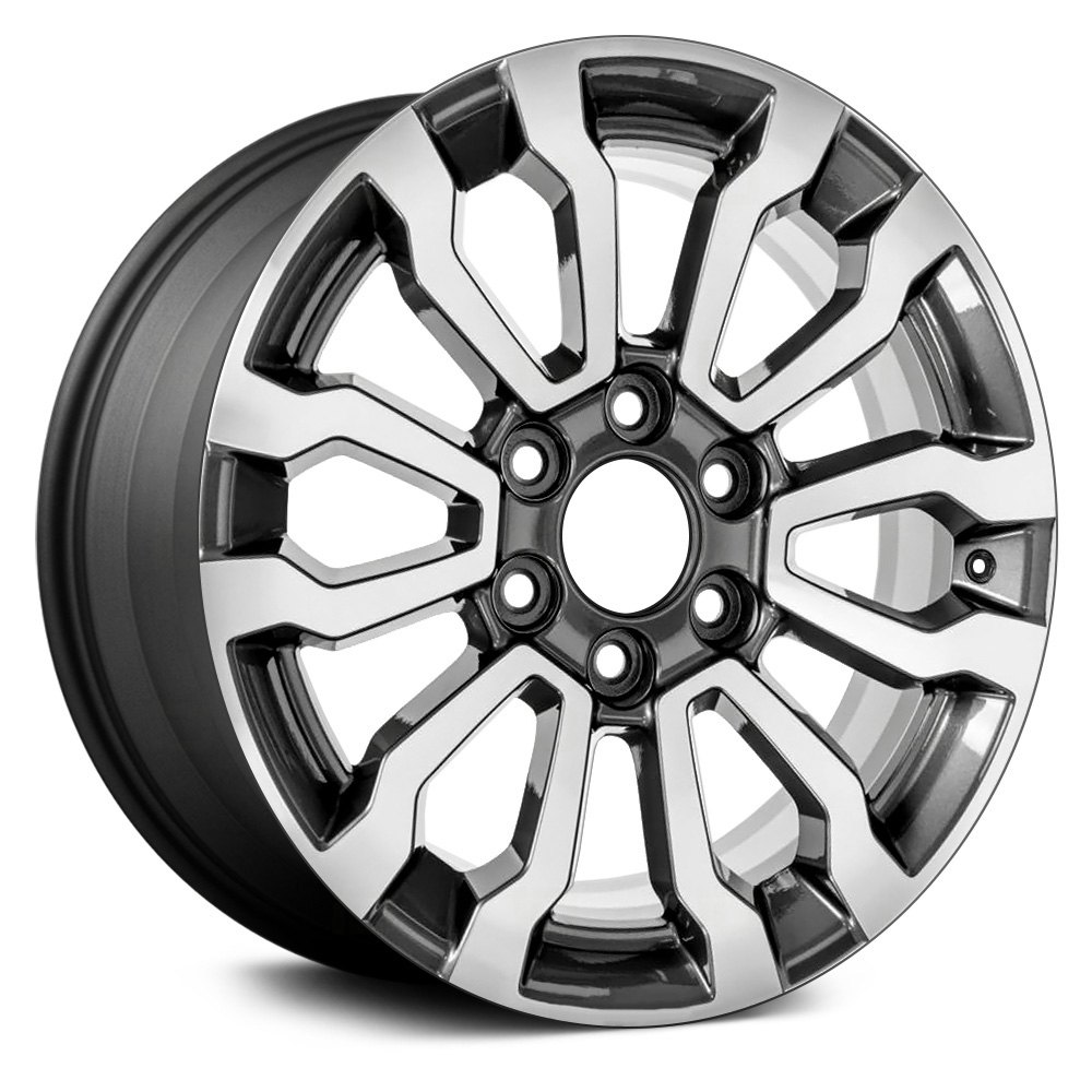Replace® ALYGT073U30 - 6 V-Spoke Machined and Dark Charcoal 18x8.5 ...