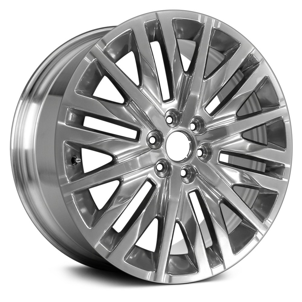 Replace® ALYGU010U80 - 6 W-Spoke All Polished 20x9 Alloy Factory Wheel ...