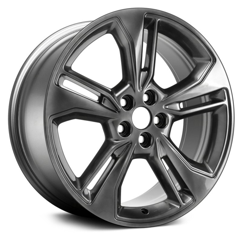Replace® ALYFN065U79 - Double 5-Spoke d Deep Black Smoked Hyper Silver ...