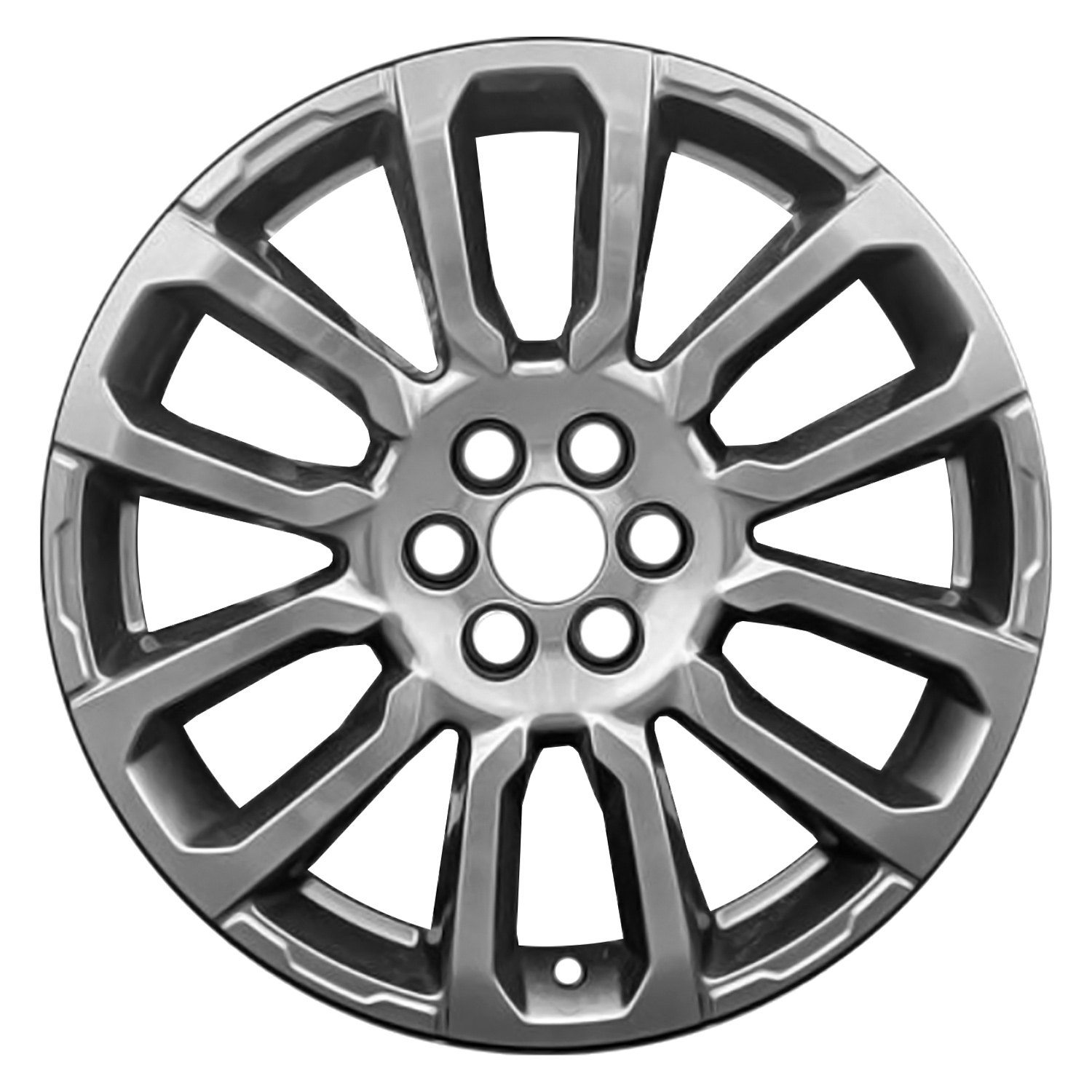 Replace® ALYGU058U78 - 6 Double-Spoke Dark Hyper Silver 20x8 Alloy ...