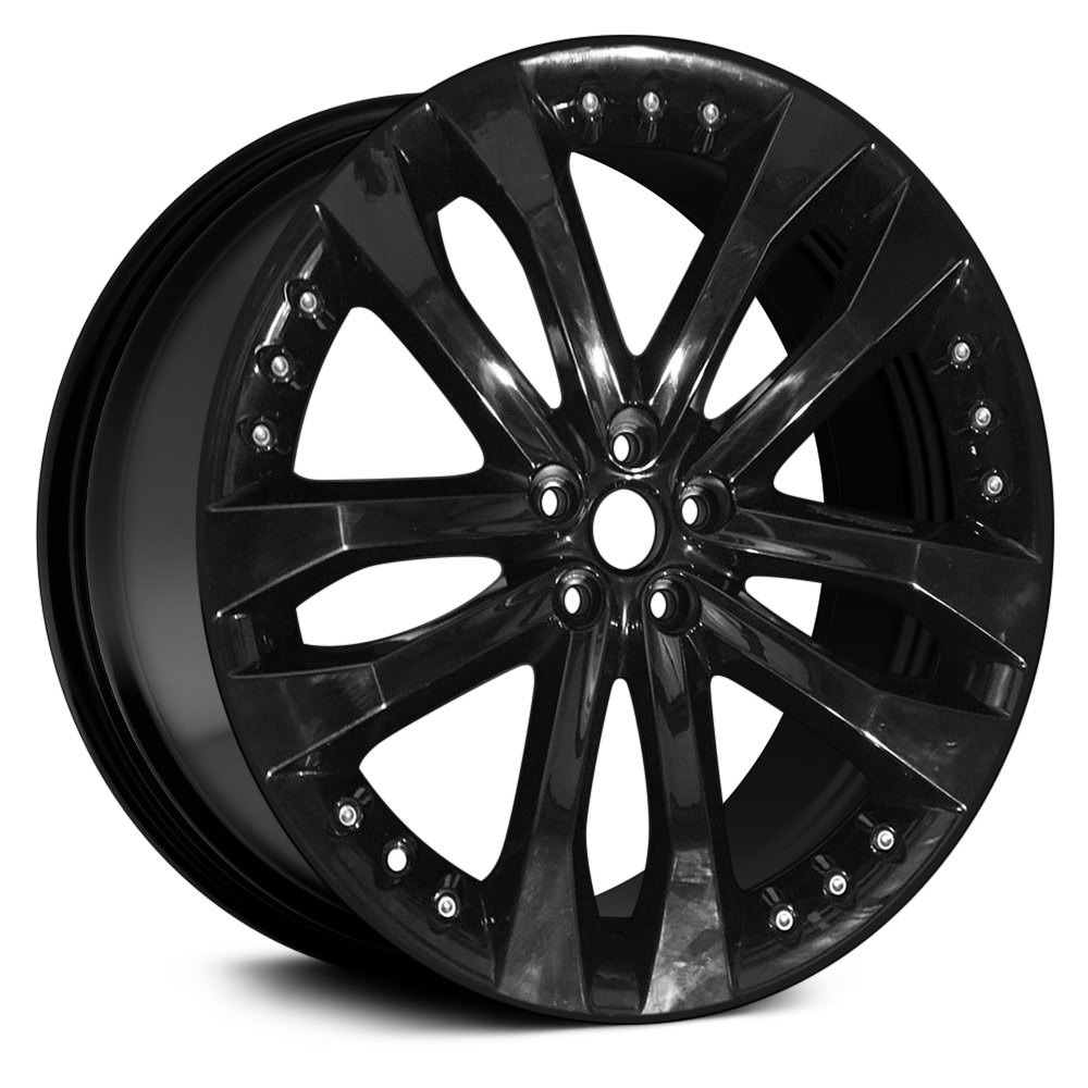 Replace® ALYJC020U45 - Double 5-Spoke Black 20x10.5 Alloy Factory Wheel ...