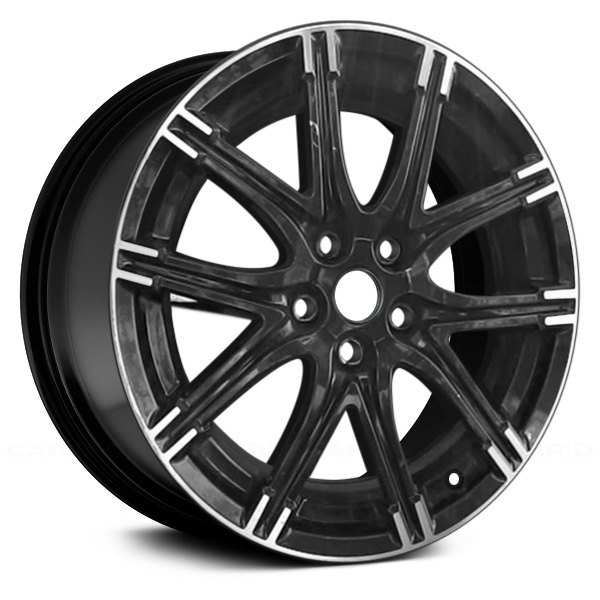 Replace® ALYNM031U45 - 5 V-Spoke Machined and Metallic Black 18x7 Alloy ...