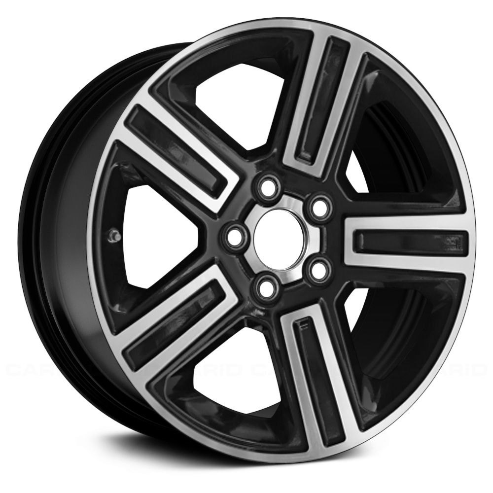 Replace® ALYHR055U45 - 5-Spoke Machined Black with Machined Hub 18x7.5 ...