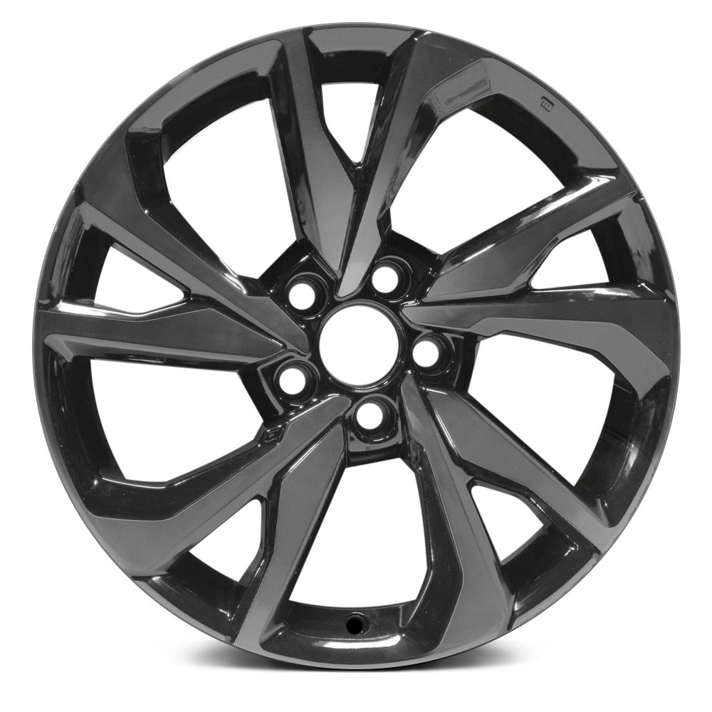 Replace® ALYHT020U30 - 10 Spiral-Spoke Machined and Dark Charcoal 18x8 ...
