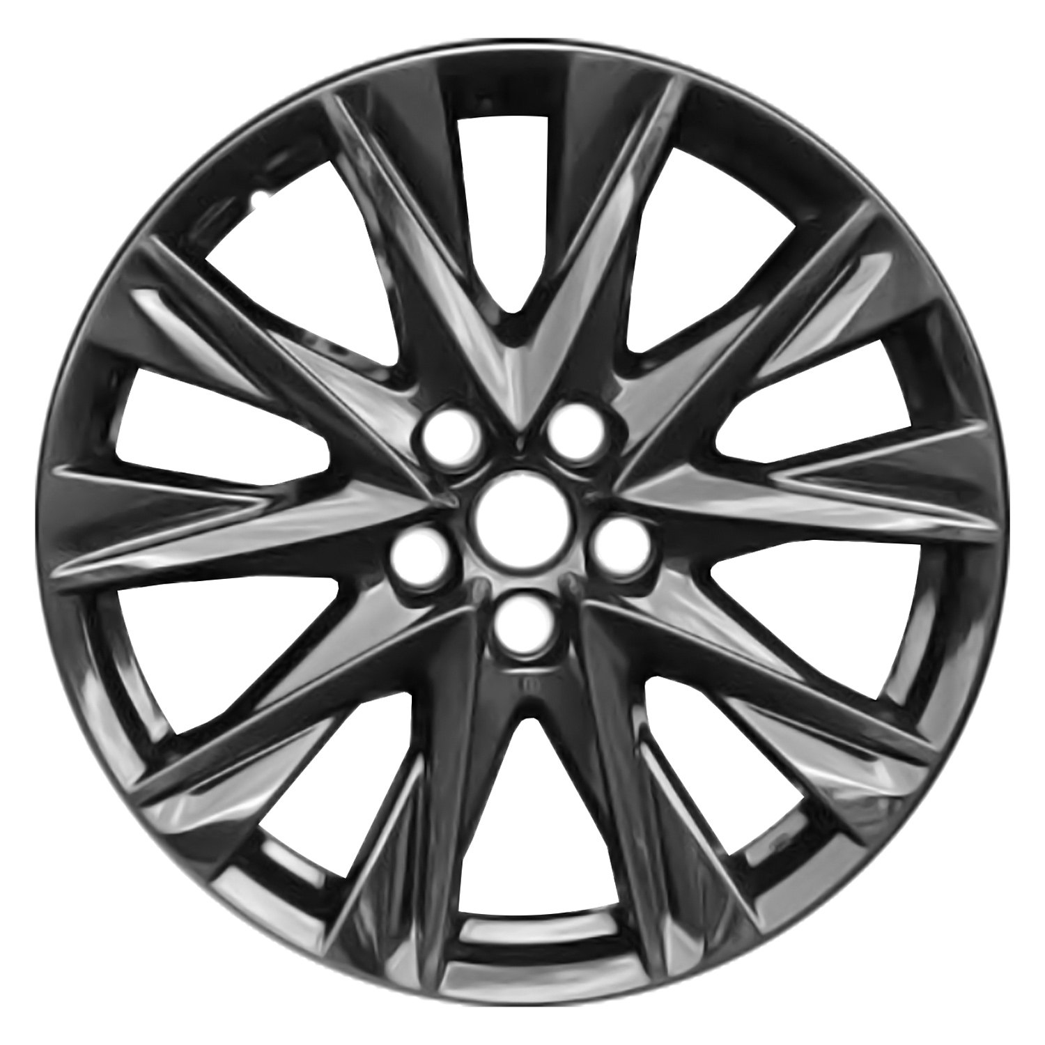 Replace® ALYMX042U45 - 10-Spoke Painted Black 19x7 Alloy Factory Wheel ...