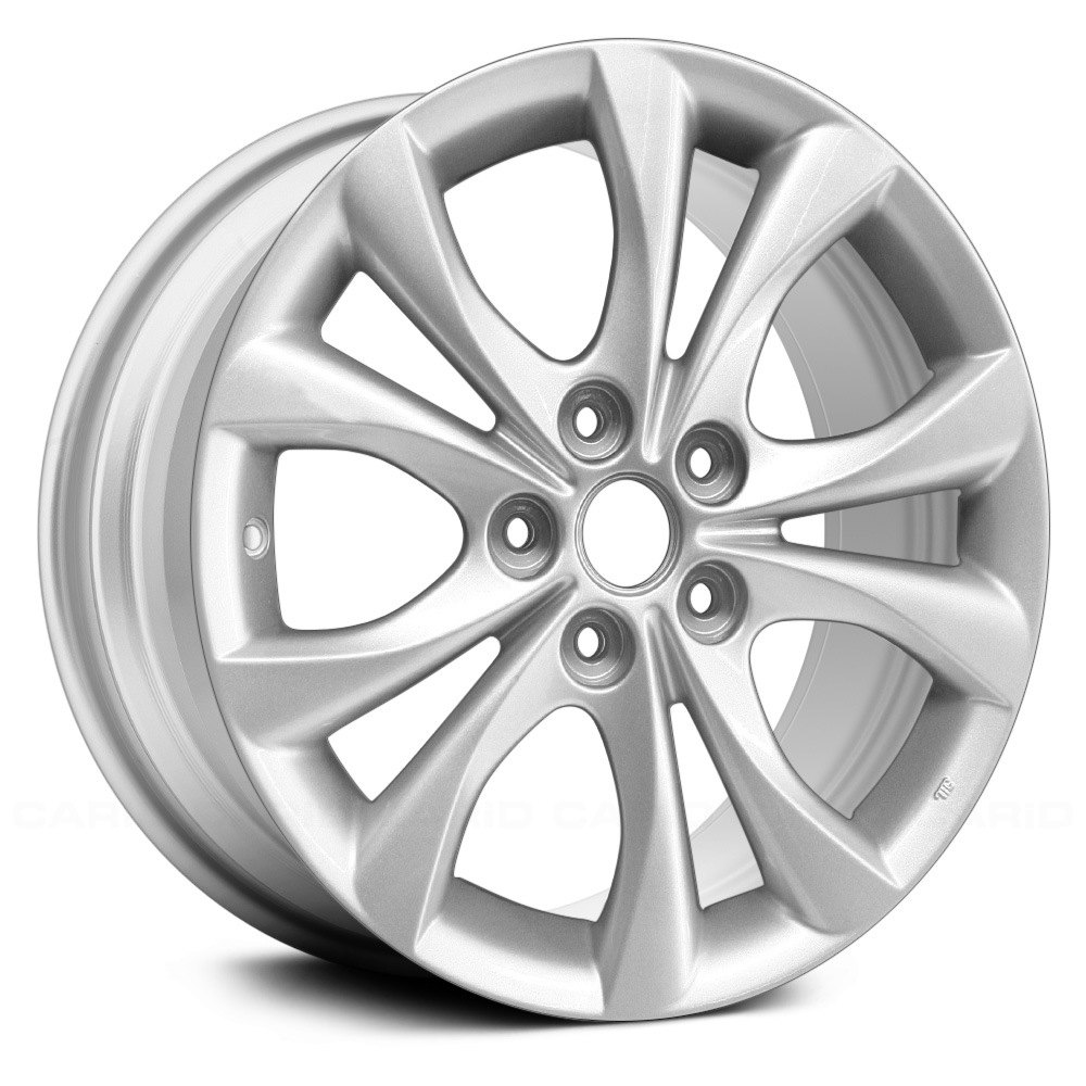Replace® ALYMC061U20N - 5 V-Spoke Silver 17x7 Alloy Factory Wheel - Replica