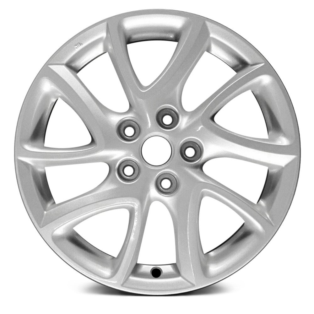 Replace® ALYMC089U20 - 10 Spiral-Spoke Silver 17x7 Alloy Factory Wheel ...
