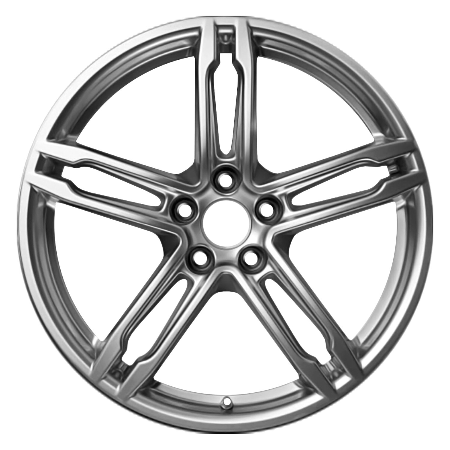 Replace® ALYPS089U77 - Double 5-Spoke Bright Hyper Silver 19x8.5 Alloy ...