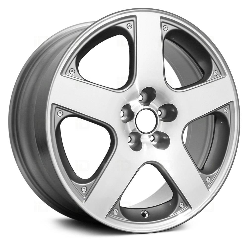 Replace® ALYVW082U10 - 5-Spoke Machined and Dark Charcoal 17x7 Alloy ...