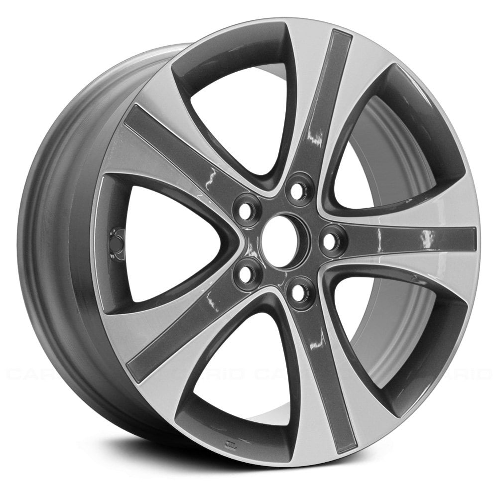 Replace® ALYHX077U30 - 5-Spoke Machined and Dark Charcoal Metallic 17x7 ...