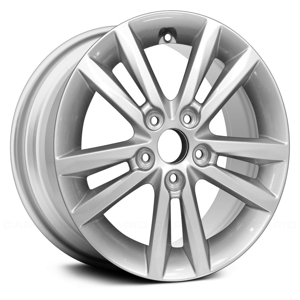 Replace® ALYHX012U20 - Double 5-Spoke Silver 16x6.5 Alloy Factory Wheel ...