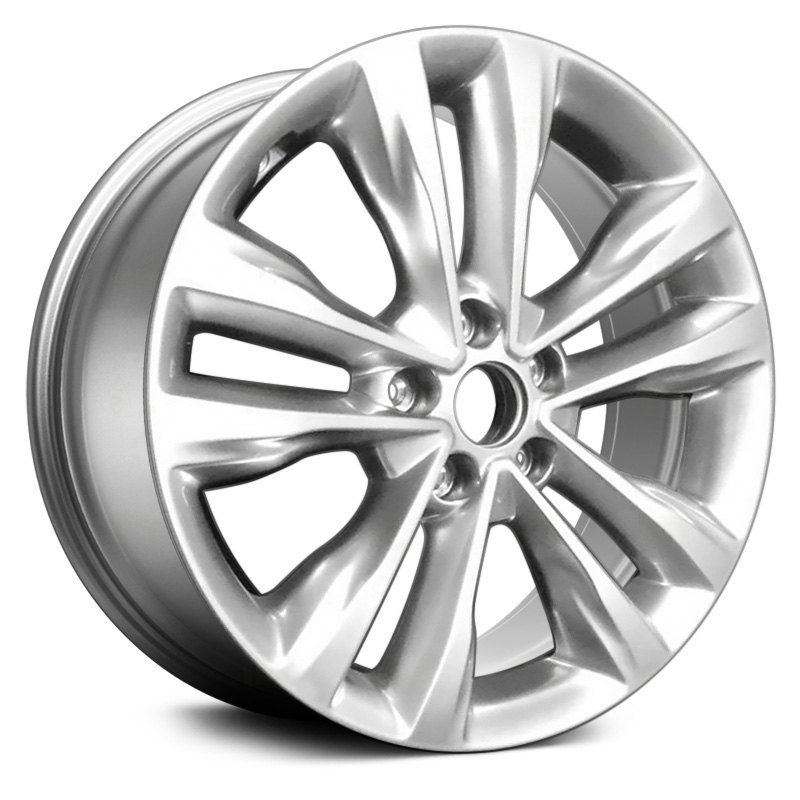 Replace® ALYHW015U77 - Double 5-Spoke Light Smoked Hyper Silver 18x7.5 ...