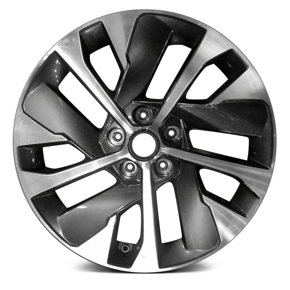 Replace® ALYHU075U30 - 10-Spoke Machined Dark Charcoal Metallic 18x7.5 ...