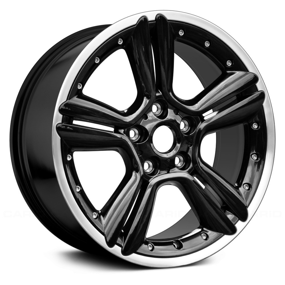 Replace® ALYCA044U45 - Double 5-Spoke Black 18x7.5 Alloy Factory Wheel ...