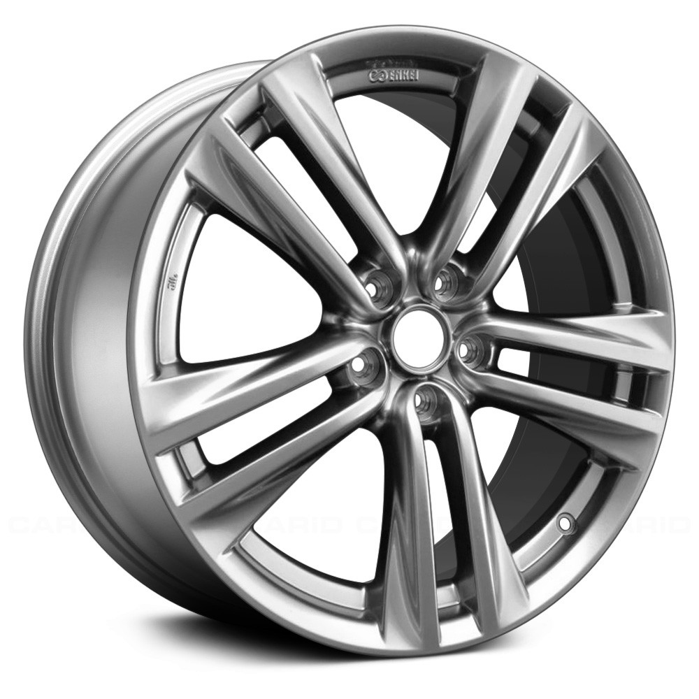 Replace® ALYIN072U78 - Double 5-Spoke Hyper Silver 19x8.5 Alloy Factory ...