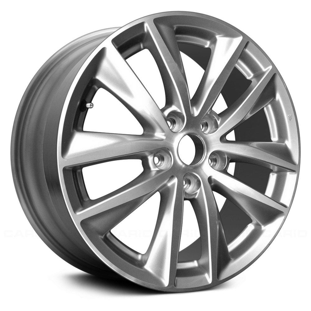 Replace® ALYIO014U10 - 5 V-Spoke Machined and Medium Silver Metallic ...