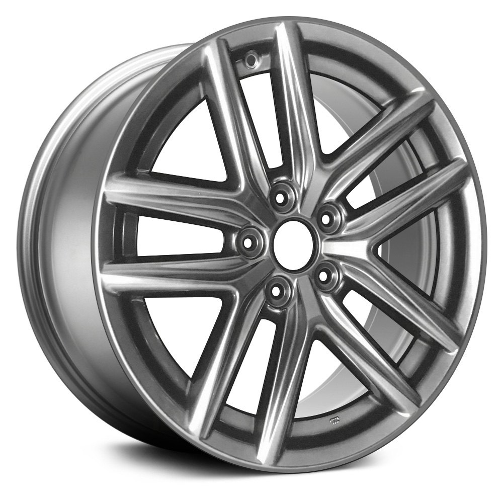 Replace® ALYLF063U78N - Double 5-Spoke Medium Smoked Hyper Silver 18x8 ...