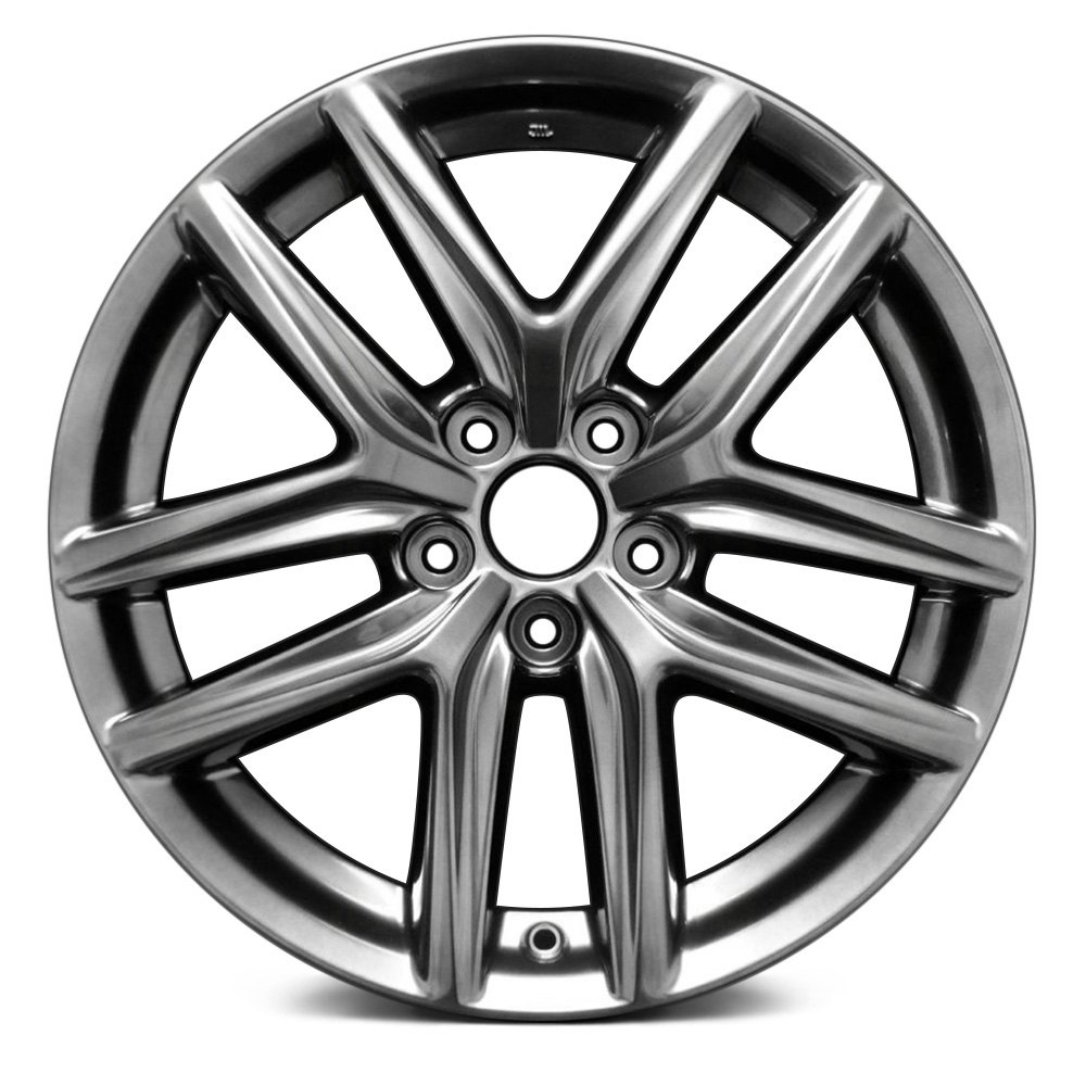 Replace® ALYLF063U78N - Double 5-Spoke Medium Smoked Hyper Silver 18x8 ...