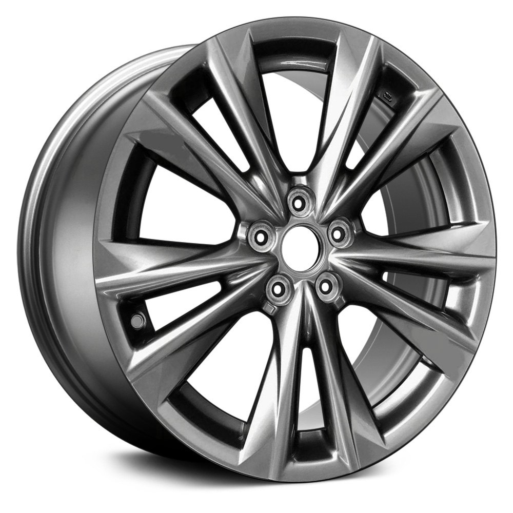 Replace® ALYLG056U79 - 5 V-Spoke Deep Black Smoked Hyper Silver 19x8 ...