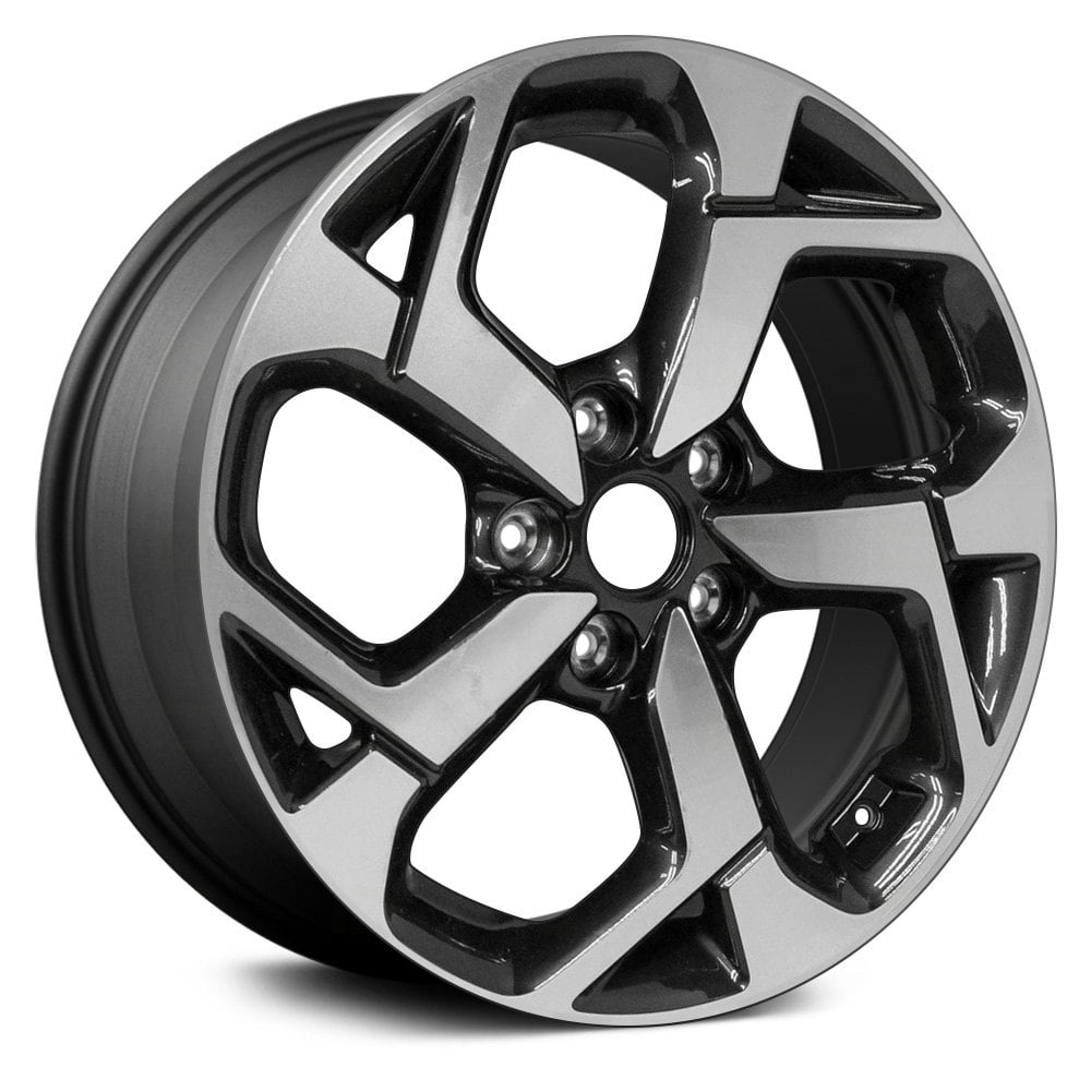 Replace® ALYKL078U30 - 5 Double Spiral-Spoke Machined and Dark Charcoal ...