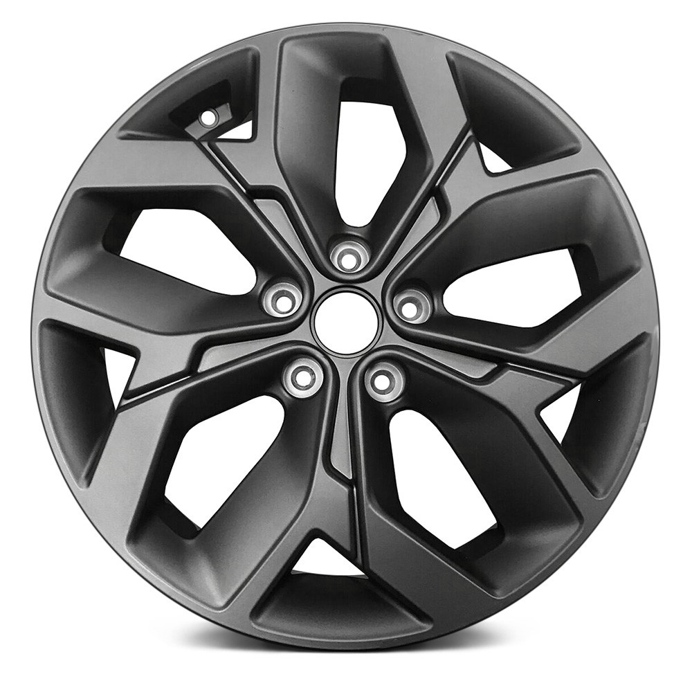 Replace® ALYKM010U30 - 5 Split-Spoke Dark Charcoal Metallic 18x7 Alloy ...