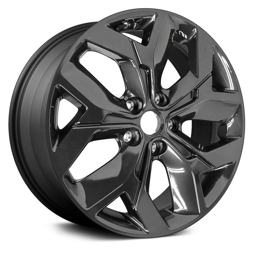 Replace® ALYKM010U30 - 5 Split-Spoke Dark Charcoal Metallic 18x7 Alloy ...