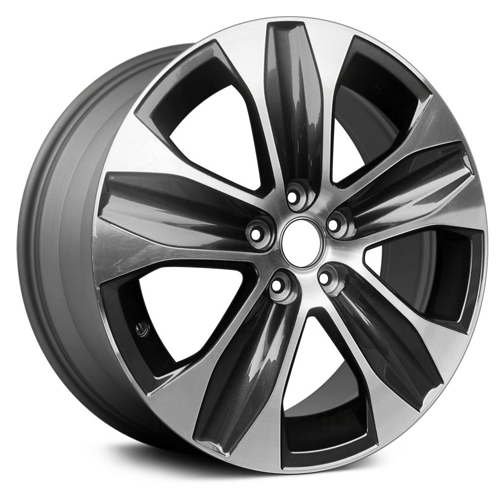 Replace® ALYTW047U35 - 5-Spoke Machined Medium Charcoal Metallic 18x8 ...
