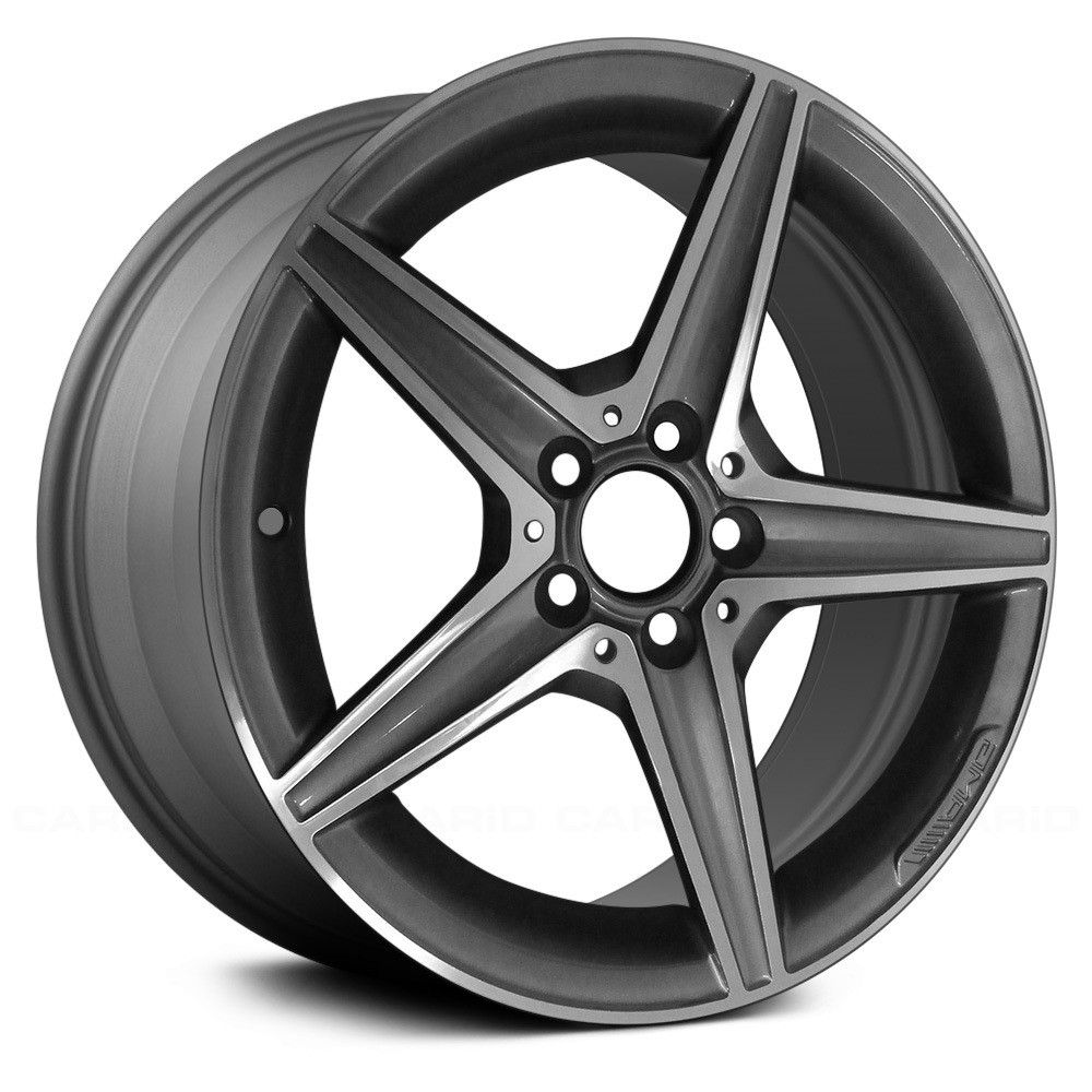 Replace® ALYMO063U35 - 5-Spoke Medium Charcoal with Machined Face 18x8 ...