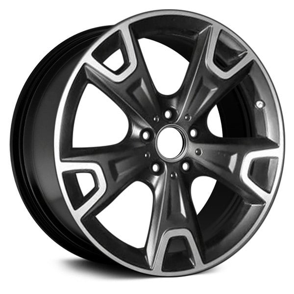 Replace® ALYMQ093U45 - Double 5-Spoke Black with Machined Face 19x8 ...