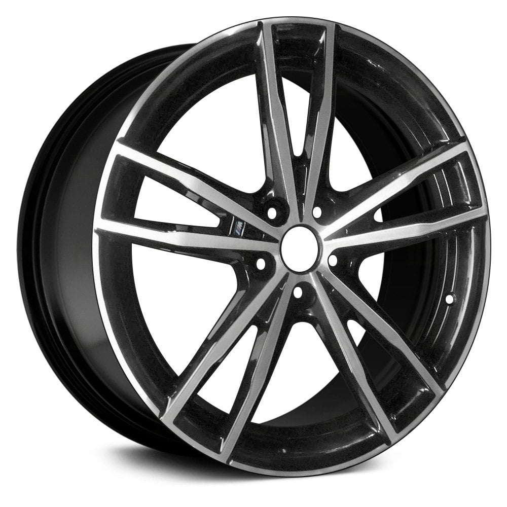 Replace® ALYCC039U45 - Double 5-Spoke Machined Gloss Black 19x8 Alloy ...