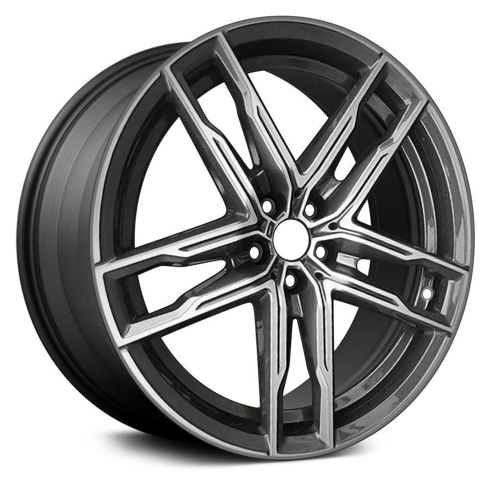 Replace® ALYCZ058U30 - Double 5-Spoke Machined and Dark Charcoal 20x10 ...