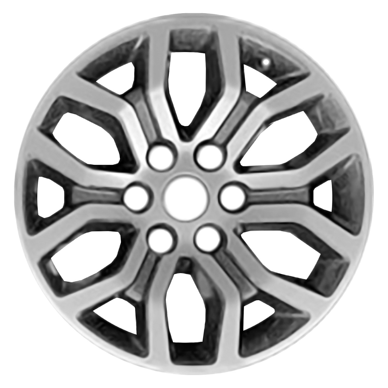 Replace® ALYFP064U35 - 6 Split-Spoke Medium Dark Charcoal with Machined ...