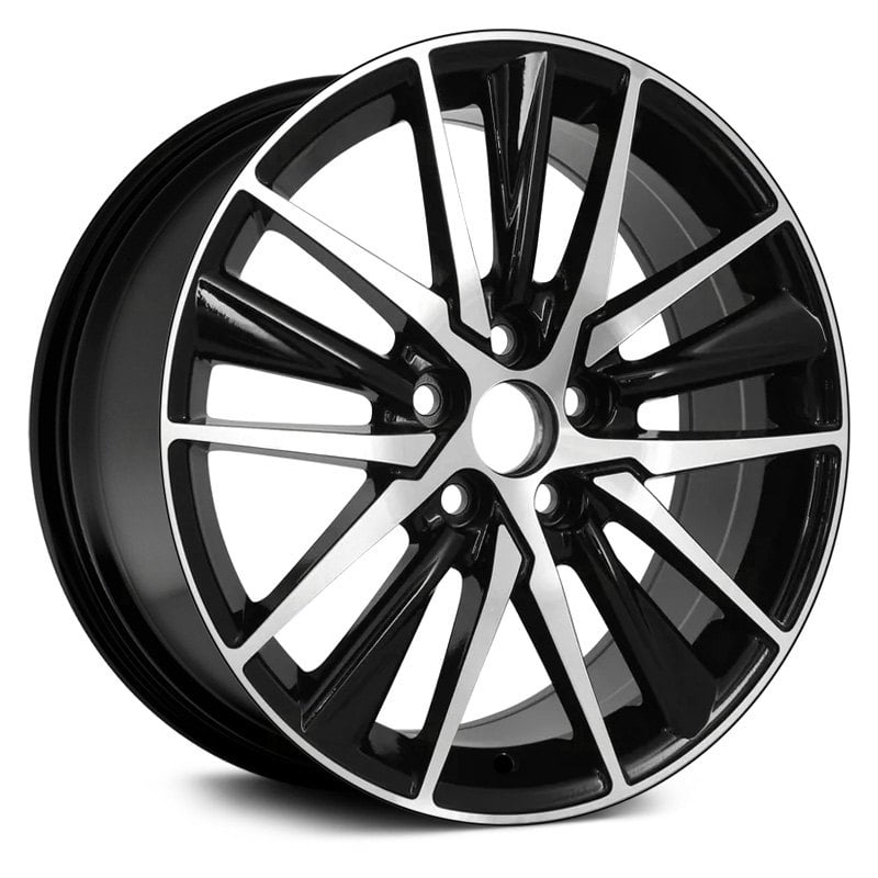 Replace® ALYTW070U45 - 15-Spoke Black 18x8 Alloy Factory Wheel ...