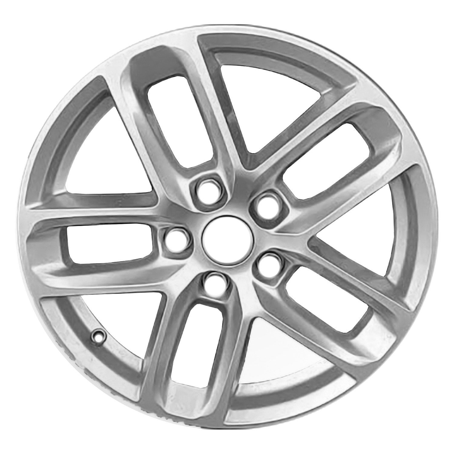 Replace® ALYJG054U20 - Double 5-Spoke Painted Light Silver Metallic ...