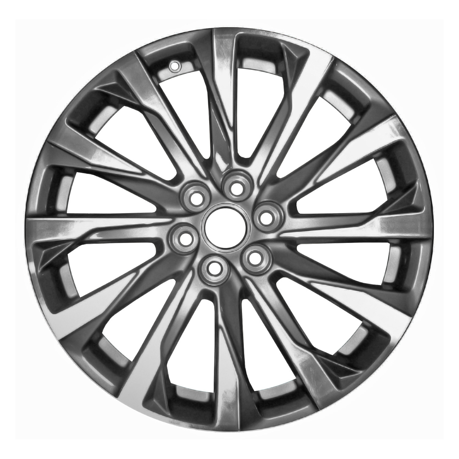 Replace® ALYGY089U35 - 12-Spoke Machined Medium Charcoal Metallic 20x8 ...