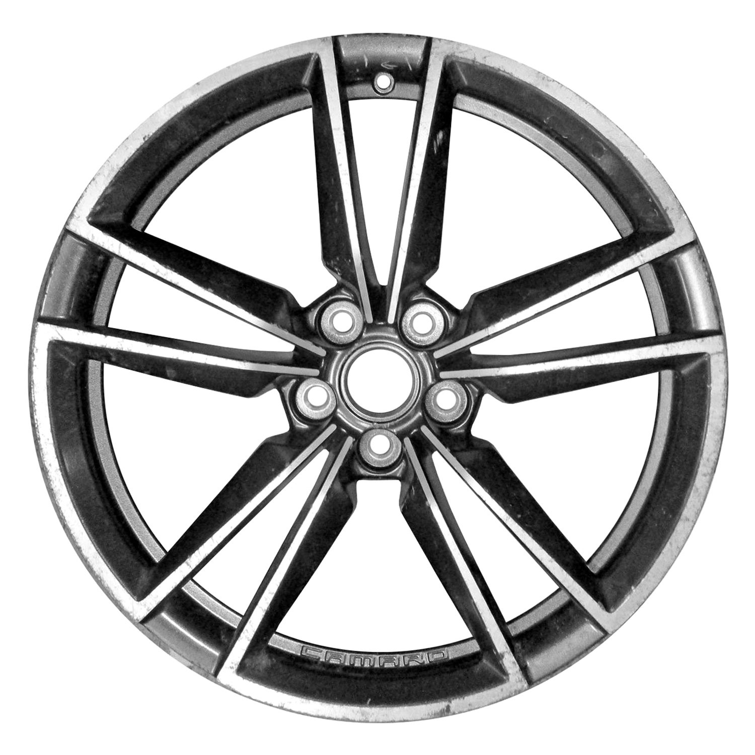 Replace® ALYGT055U45 - Double 5-Spoke Machined And Medium Black ...