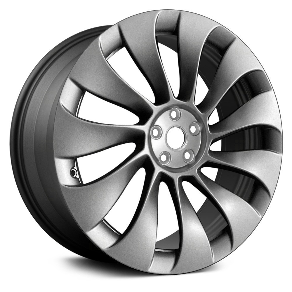 Replace® ALYTA040U30 - 11 Turbine-Spoke Machined and Dark Charcoal 21x10.5 Alloy Factory Wheel ...