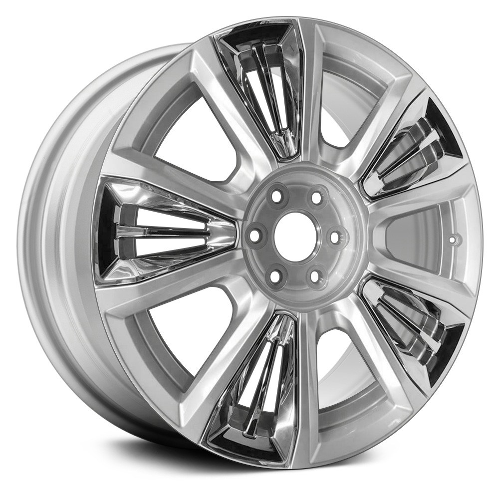 Replace® ALYGY038U20 - 10-Spoke Painted Bright Silver 22x9 Alloy ...