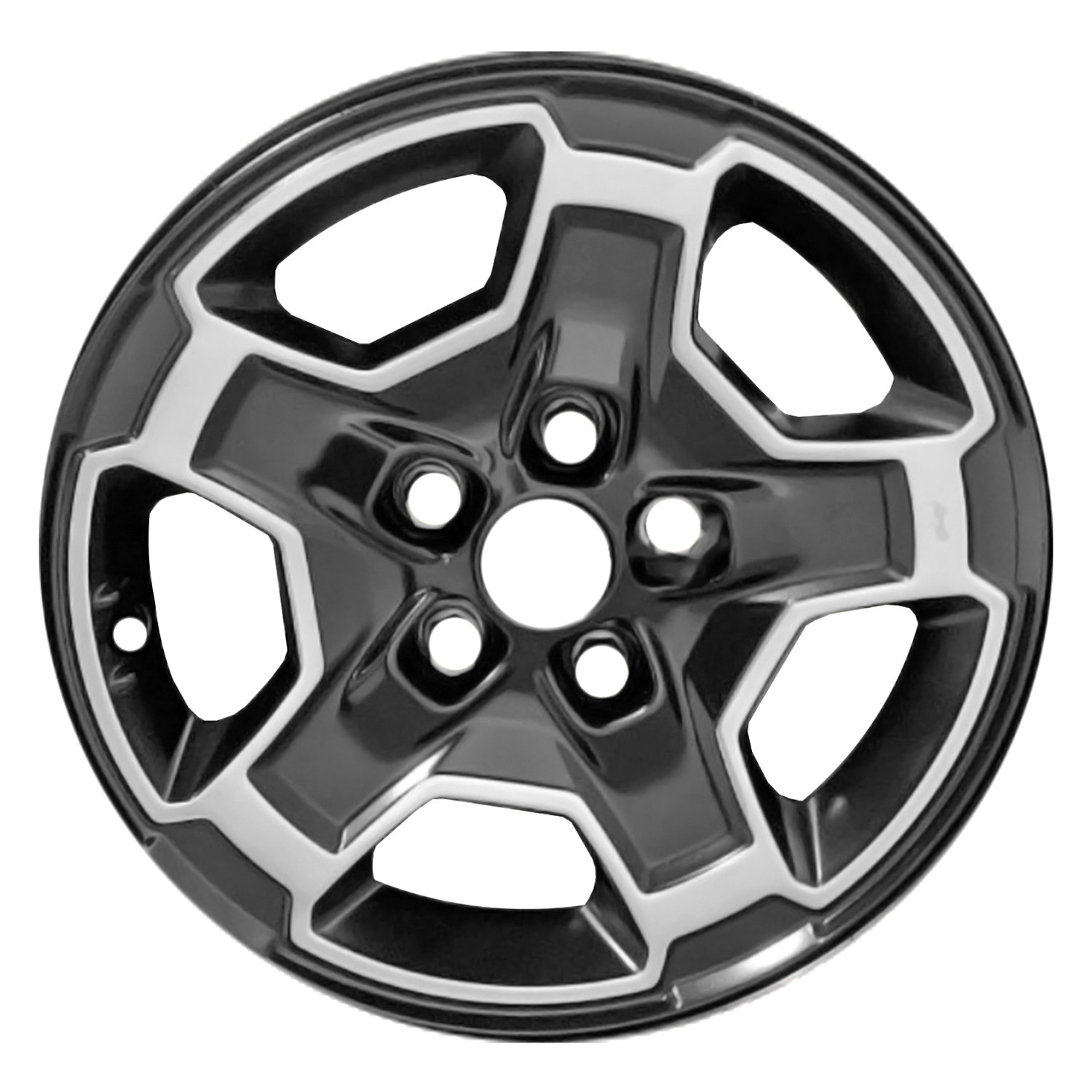 Replace® ALYJG039U90 - 5-Spoke Polished Matte Black 17x7.5 Alloy ...