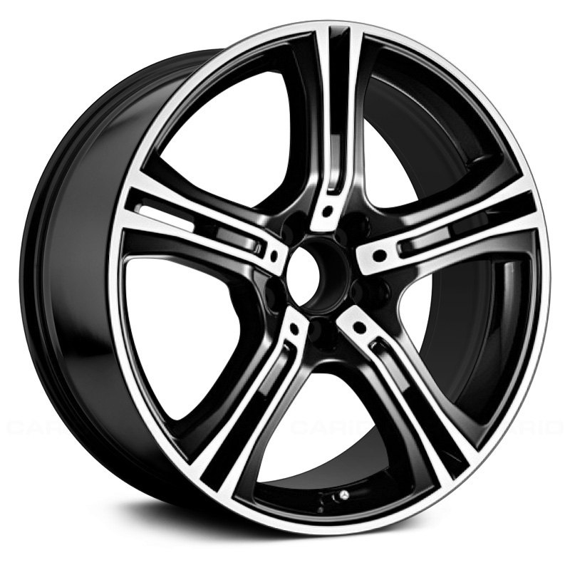 Replace® ALYMM048U45 - Double 5-Spoke Machined and Black 18x8 Alloy ...