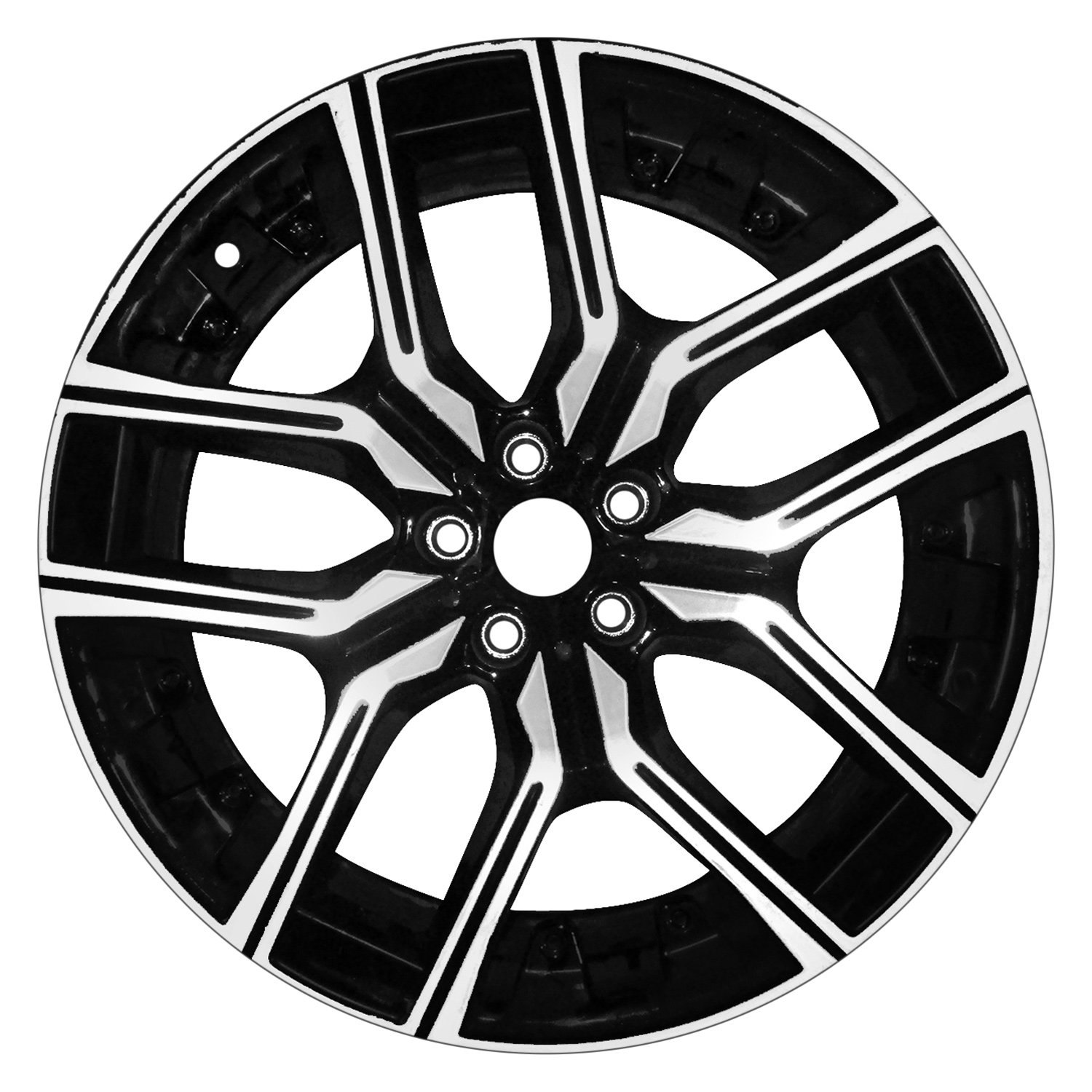 Replace® ALYBG030U45 - 5 Split-Spoke Machined Gloss Black 20x9 Alloy ...
